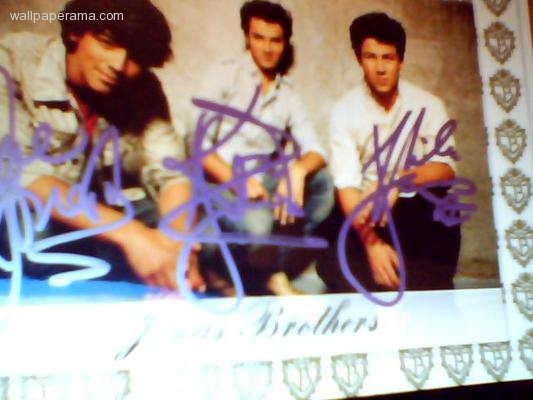 Signed Jonas Brothers Pictures